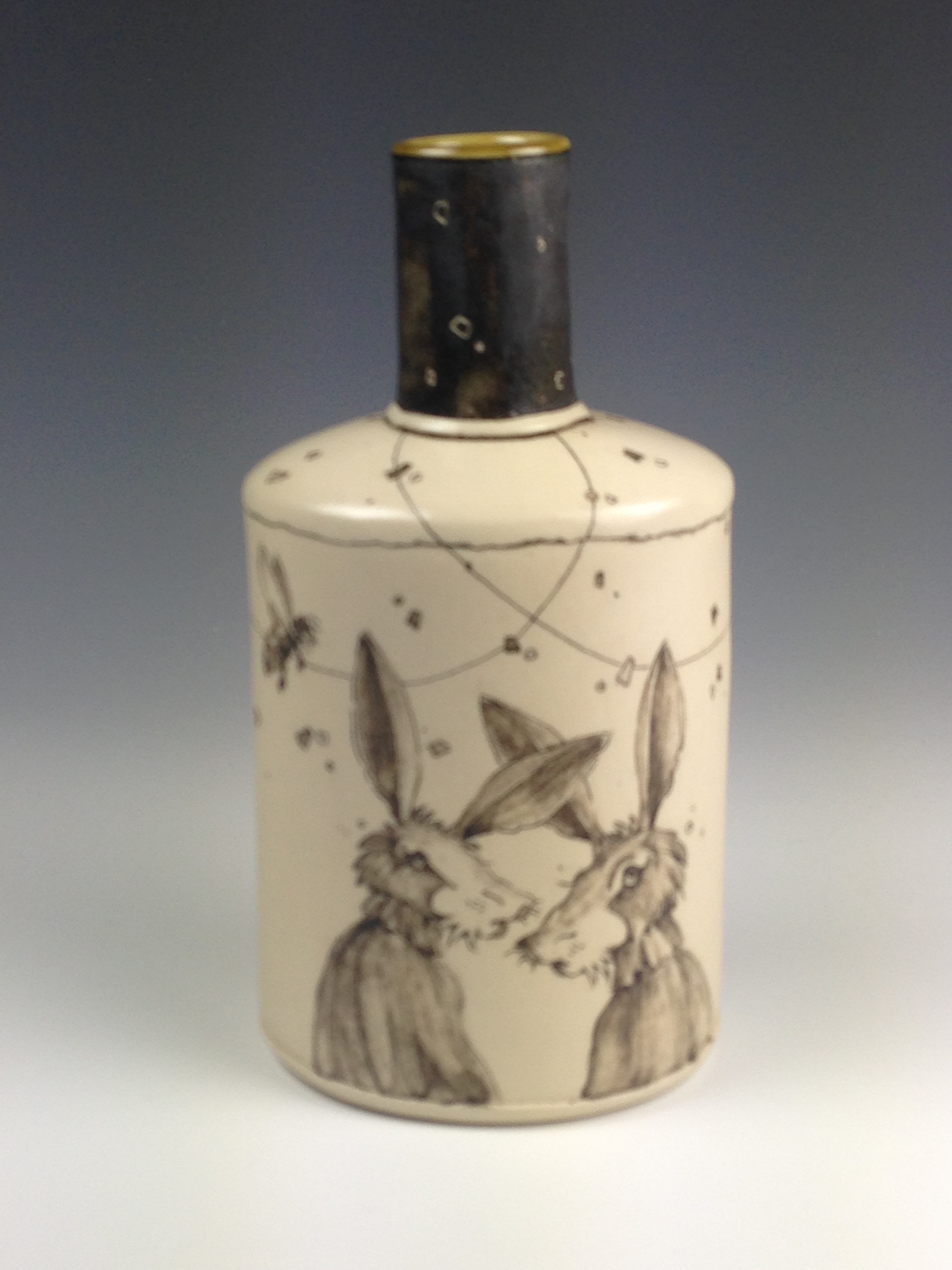 Mishima Vase with Wolf, Cougar, Eagle, Rabbits #414 « Meiners and Lee ...